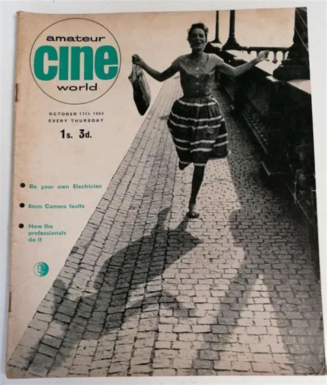 Magazine Vintage Amateur Cine World Film Making Magazine Date Oct