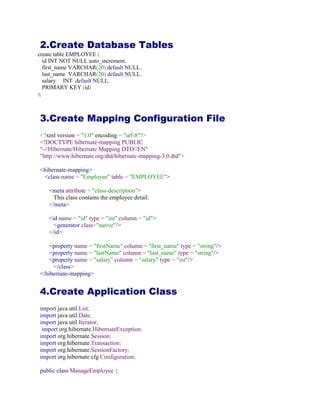 4 3 Hibernate Example Docx