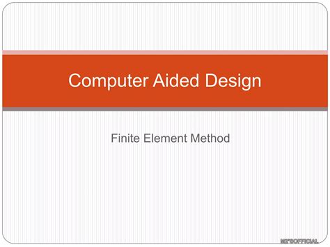Finite Element Method Pptx