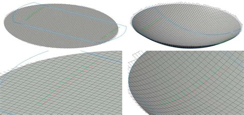 Draping Simulation Of 2d Cut Piece Before Grip And 3d Cut Piece