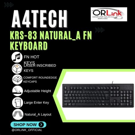 A4tech Krs 83 Keyboard 811071 Shopee Philippines