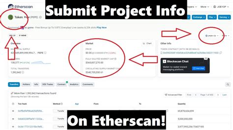 How To Submit Project Info On Etherscan Logo Links And Price Will Appear On Explorer Youtube
