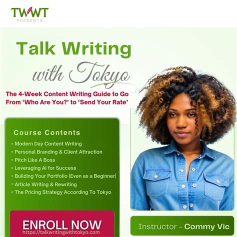 Talk Writing With Tokyo The 4 Week Content Writing Guide To Go From “who Are You” To “send Your