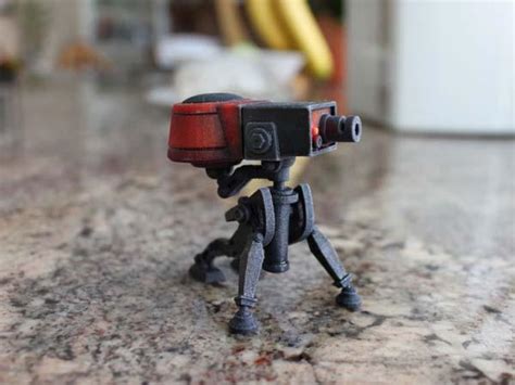 D Printed Team Fortress Engineer Sentry Gun Gadgetsin