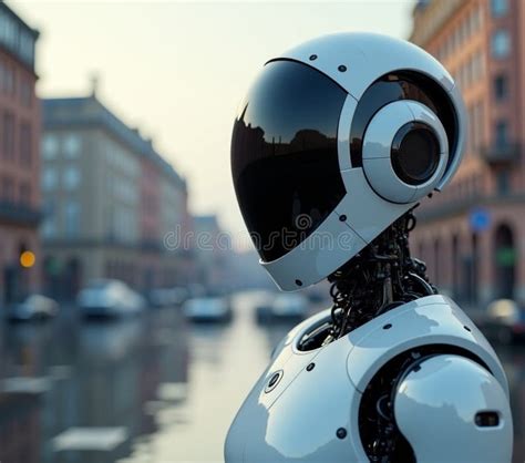 The Robot Looks At The World Ultra Realistic Volume Path 3d