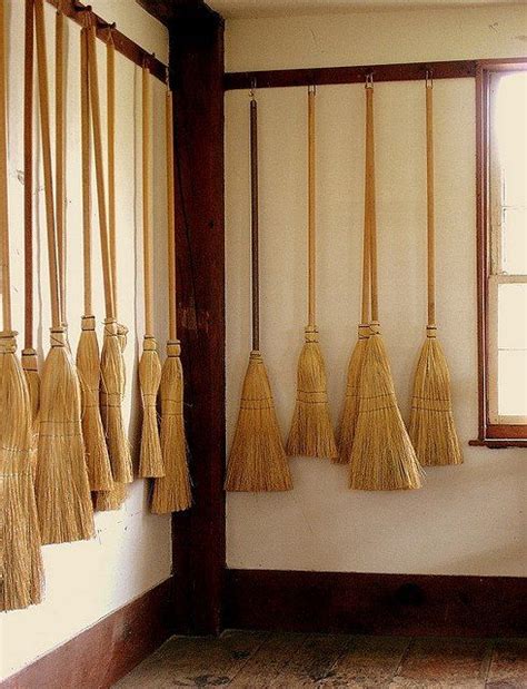 Shaker Brooms Hanging On Wall Hanging Brooms Antique Broom