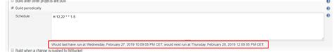 cron how do i schedule jobs in jenkins stack overflow