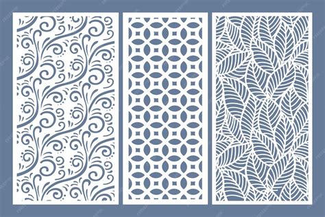 Premium Vector Set Jali Design Jali Design For Graphic And Plywood Partition Cnc Router Design