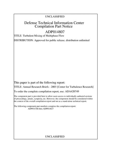 Pdf Turbulent Mixing Of Multiphase Flow