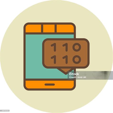 Binary Messages Icon Stock Illustration Download Image Now Binary Code Creativity Design