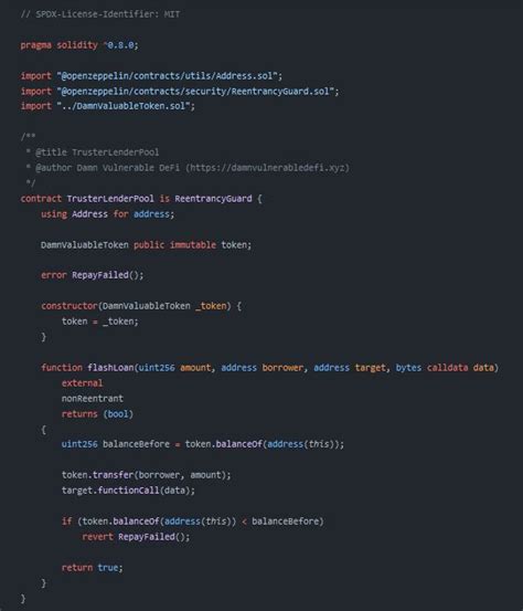How I Solved The Truster Challenge From Damn Vulnerable Defi Marko