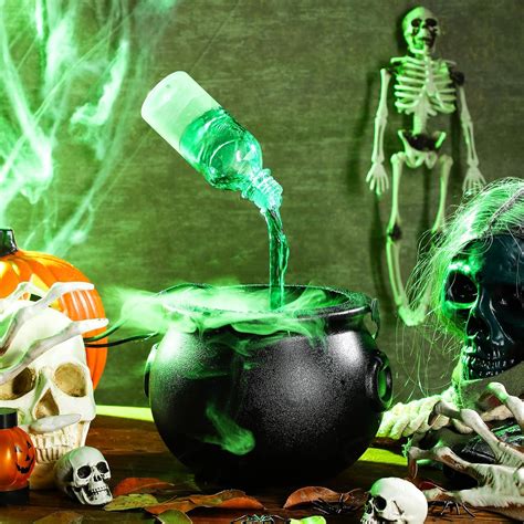 Cinnvoice Halloween Witches Cauldron With Magical Floating