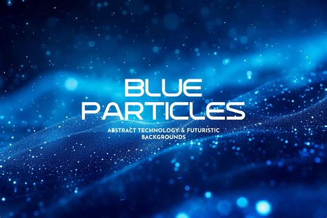 Dark Blue And Glow Particle Backgrounds Themefire