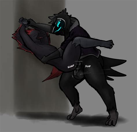 Rule 34 Absurd Res Alphi Nightbirby Anal Anal Sex Anthro Ass Avian Balls Beak Bird Black