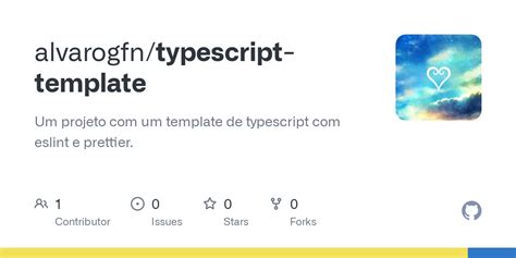 Github Alvarogfn Typescript Template Um Projeto Um Template De Typescript Eslint E