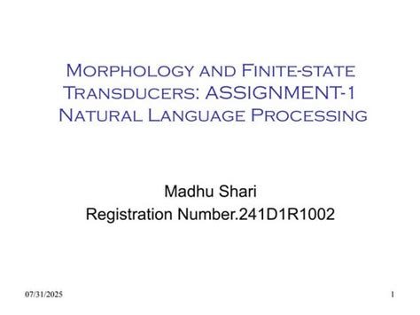 Lecture Notes Finite State Automata For Nlp Pdf Programming Languages Computing
