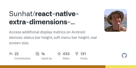 Github Sunhat React Native Extra Dimensions Android Access Additional Display Metrics On