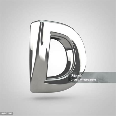 문자 대문자 D 흰색 배경에 고립 된 실버 0명에 대한 스톡 벡터 아트 및 기타 이미지 0명 3차원 형태 금속 Istock
