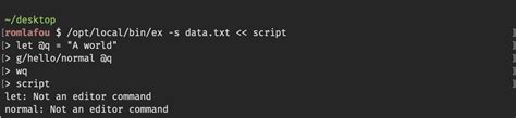 Vim Ex Scripts And Macros Stack Overflow