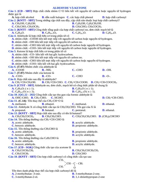 Cho Các Chất Ch3ch2cho Ch2chcho Ch3coch3 Ch2chch2oh Tác Dụng Với