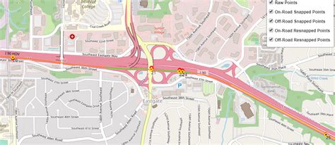 Incorrect Map Matching Onto Motorway Link Open Source Routing Engine