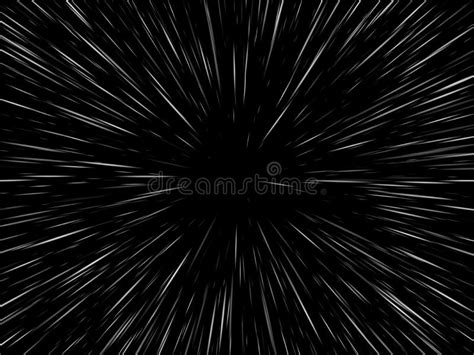 Space Speed Abstract Starburst Dynamic Lines Or Rays Vector Illustration Stock Vector
