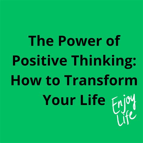 The Power Of Positive Thinking How To Transform Your Life By Zaki