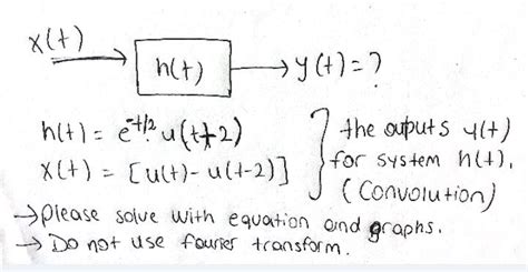 Solved X T H T Y T H T Et 2u T 2 X T U T U T2 Chegg Com