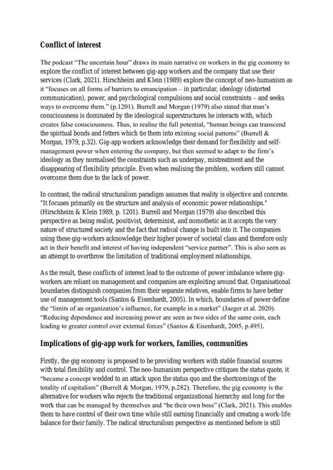 Asm 3 Using The Radical Structuralist And Radical Humanist