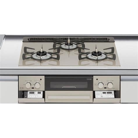 品 Rinnai リンナイ 都市ガス用 ビルトインコンロ R3635e1w2tp 無水両面焼グリル 3口 60cm幅 ガスコンロ レンジフート