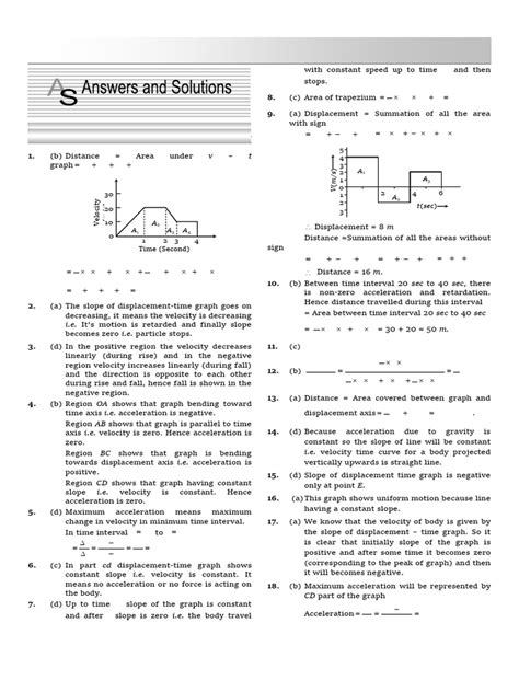 Kinematics Graph Solution Pdf Acceleration Velocity