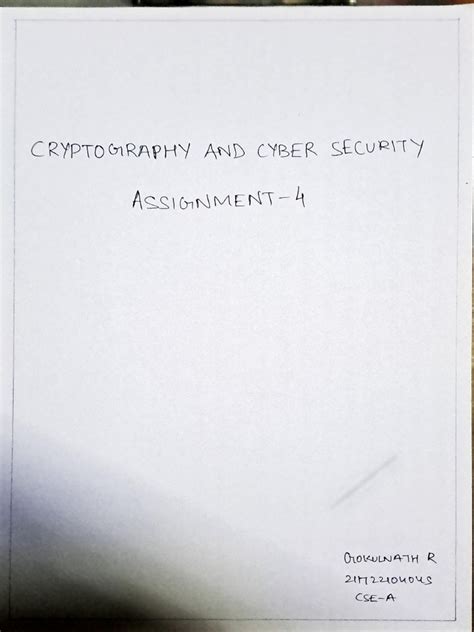 Ccs Assignment 4 Pdf