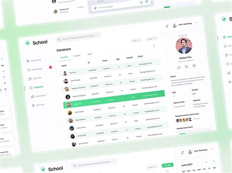 School Admin Dashboard Database By Muhammad Zaki Alzikri For ⚡