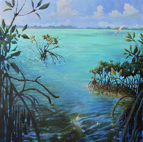 Mangrove At High Tide Painting By Gretchen Cocuzza Pixels