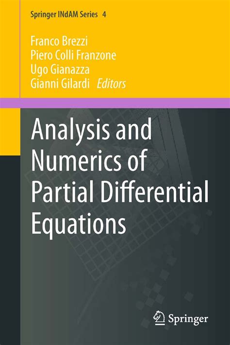 Analysis And Numerics Of Partial Differential Equations EBook By EPUB Rakuten Kobo United States