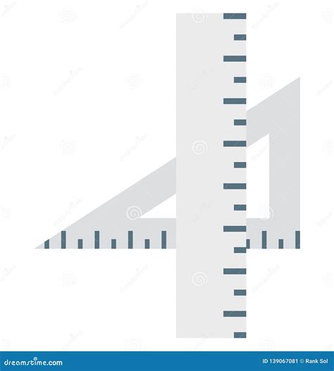 protector ruler color isolated vector icon that can be easily modified or edit stock vector