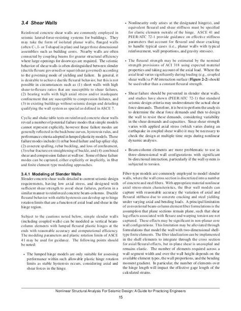 Nonlinear Structural Analysis For Seismic Design All Copyright By Ni…