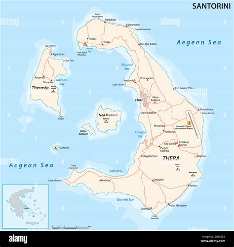 Santorini Map Greece Map A Comprehensive Map Guide For Travelers In