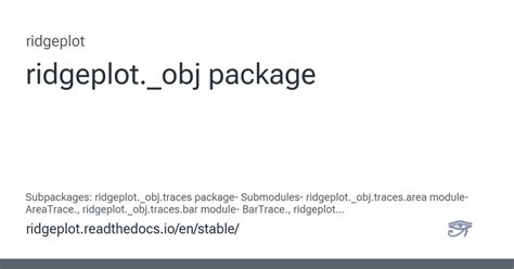 Ridgeplot Obj Package Ridgeplot Docs 0 3 2