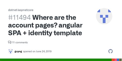 Where Are The Account Pages Angular Spa Identity Template · Issue