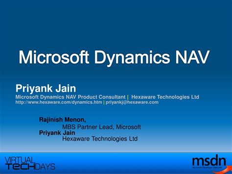 Ppt Microsoft Dynamics Nav Powerpoint Presentation Free Download Id642078