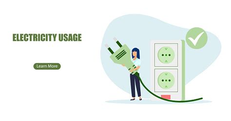 에너지 소비를 줄이기 위해 가전 제품의 플러그를 뽑는 여성의 벡터 연료 및 전력 생산에 대한 스톡 벡터 아트 및 기타 이미지 연료 및 전력 생산 저축 일러스트레이션