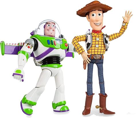 Boneco Toystory Disney Advanced Talking Action Figure Woody Buzz Bundle