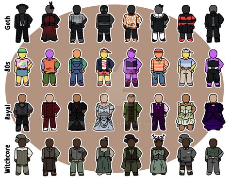 Outfit Mass Batch Open By Frogbirds On Deviantart