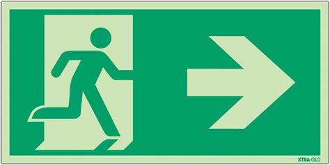 Fast UK Delivery ISO Approved Fire Exit Right Signs Seton
