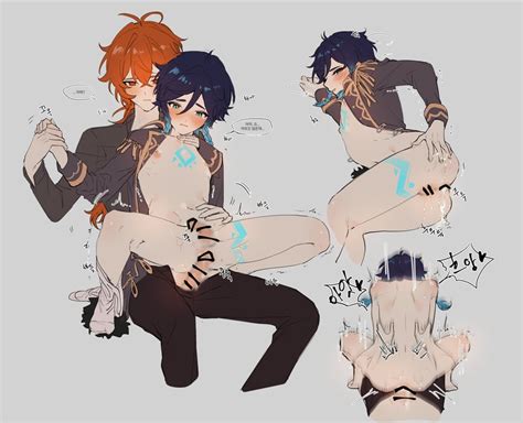 Venti And Diluc Genshin Impact Drawn By Kkopoli Danbooru