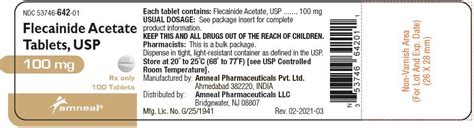 Flecainide Fda Prescribing Information Side Effects And Uses