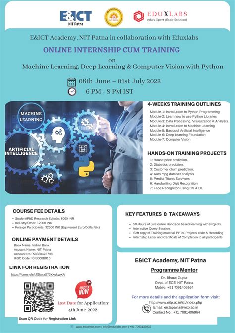 Eict Academy Nit Patna On Linkedin Python Machinelearning