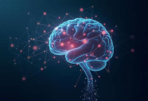Ai And Network Integration A Visual Of A Human Brain Or A Neural