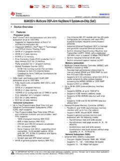 66AK2G1x Multicore DSP ARM KeyStone II System On Chip 66ak2g1x Multicore Dsp Arm Keystone Ii